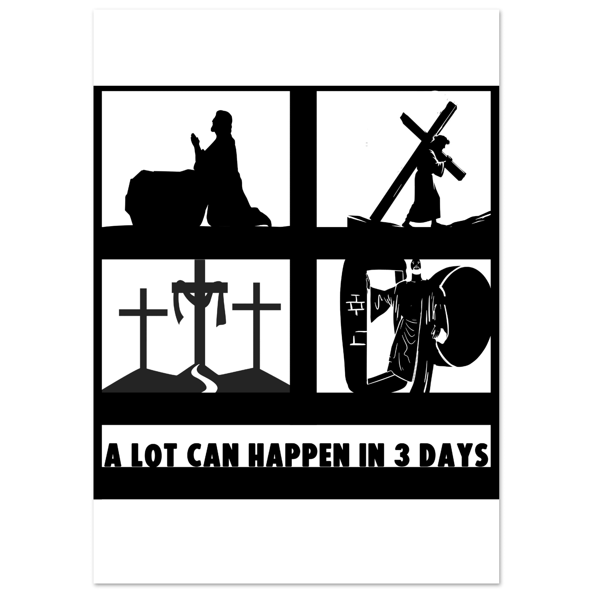 Easter Story He is Risen resurrection Scene metal wall sign - Walmart.com