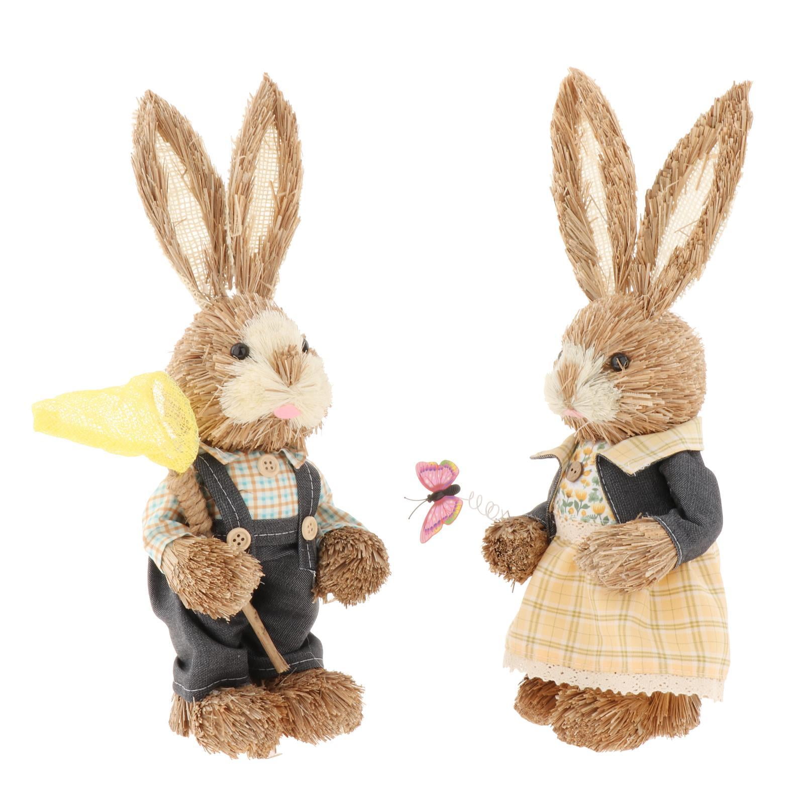 Easter Straw Bunny 35 Crafts Artificial Easter Theme Party Supplies ...