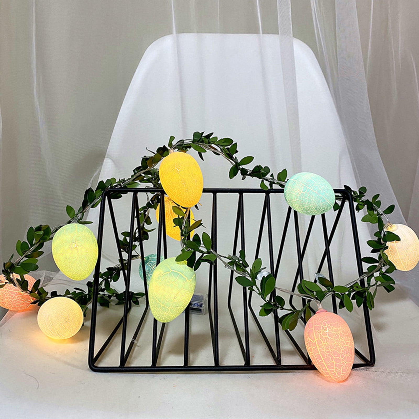 Easter String Lights,Easter Day Lights with Multicolor 3D Crack Egg ...