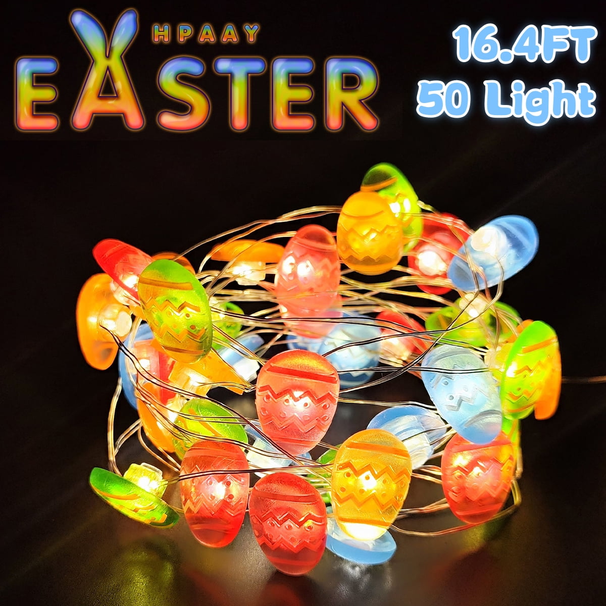 Easter String Lights Egg LED Lights Easter Decor Lights for Easter Day ...