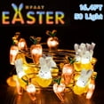 Easter String Lights LED Rabbit Lights Easter Decorations Lights for ...