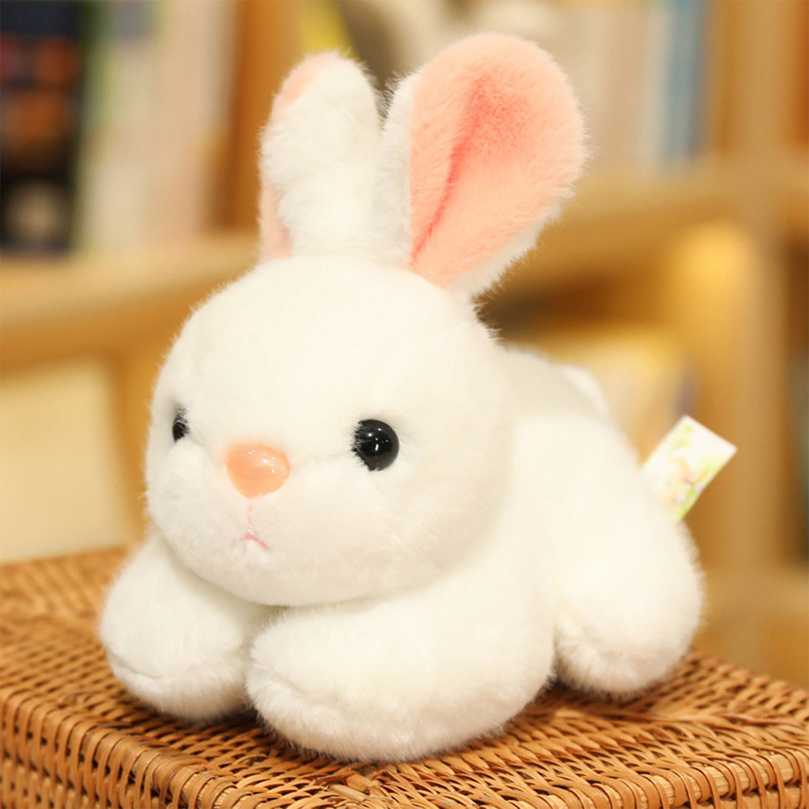 Easter Stuffed Bunny Doll - Soft Plush Toy with Cute Large Ears & Round ...