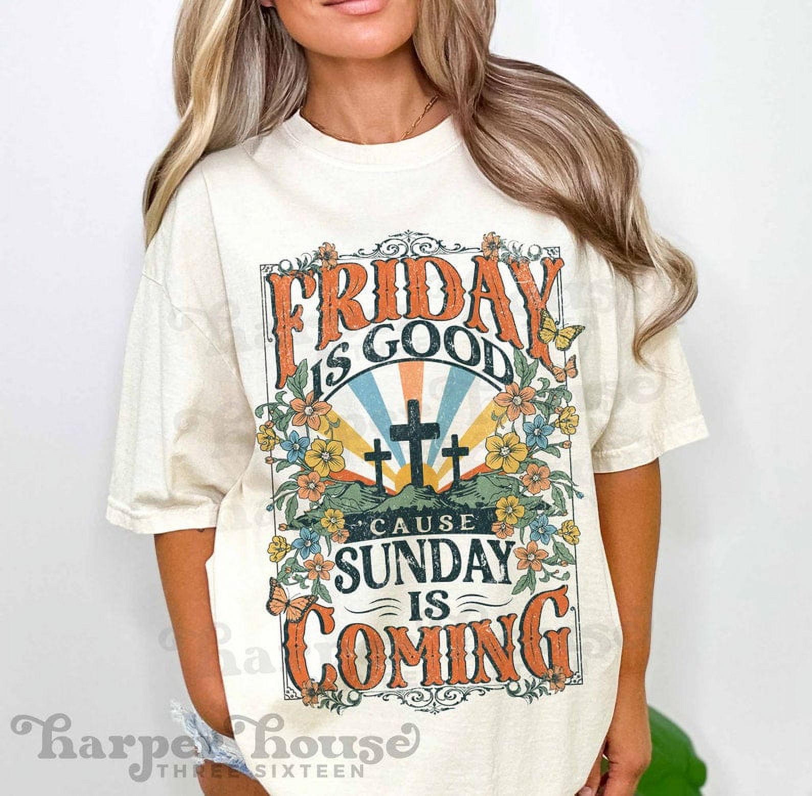 Easter Sublimation Designs Friday is Good Christian PNG Files for ...