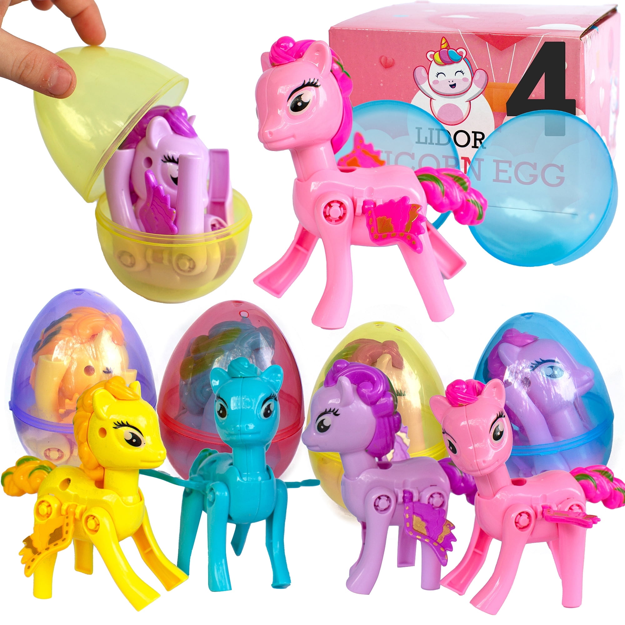 Easter Surprise Eggs with Toys Unicorns Inside Easter Stocking Stuffers ...