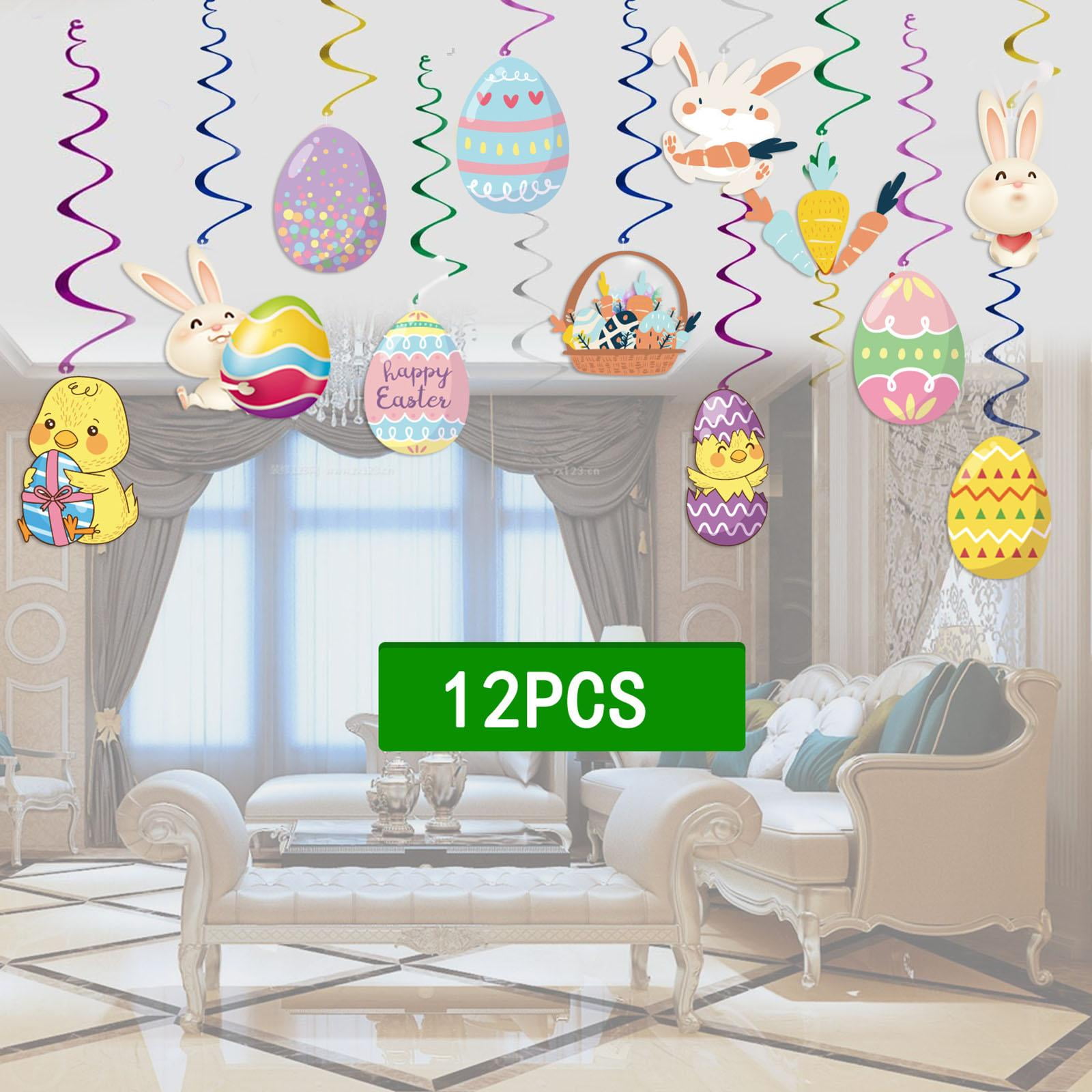 Easter s Ornaments Colorful Eggs Easter Party Ornaments Ceiling Hanging ...