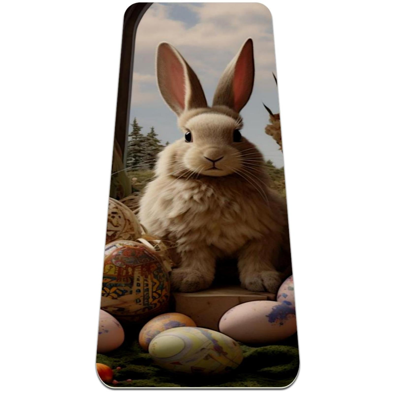 Easter TPE Yoga Mat Exercise Mat for Home Gym Practice Pilates 3/4 Inch ...