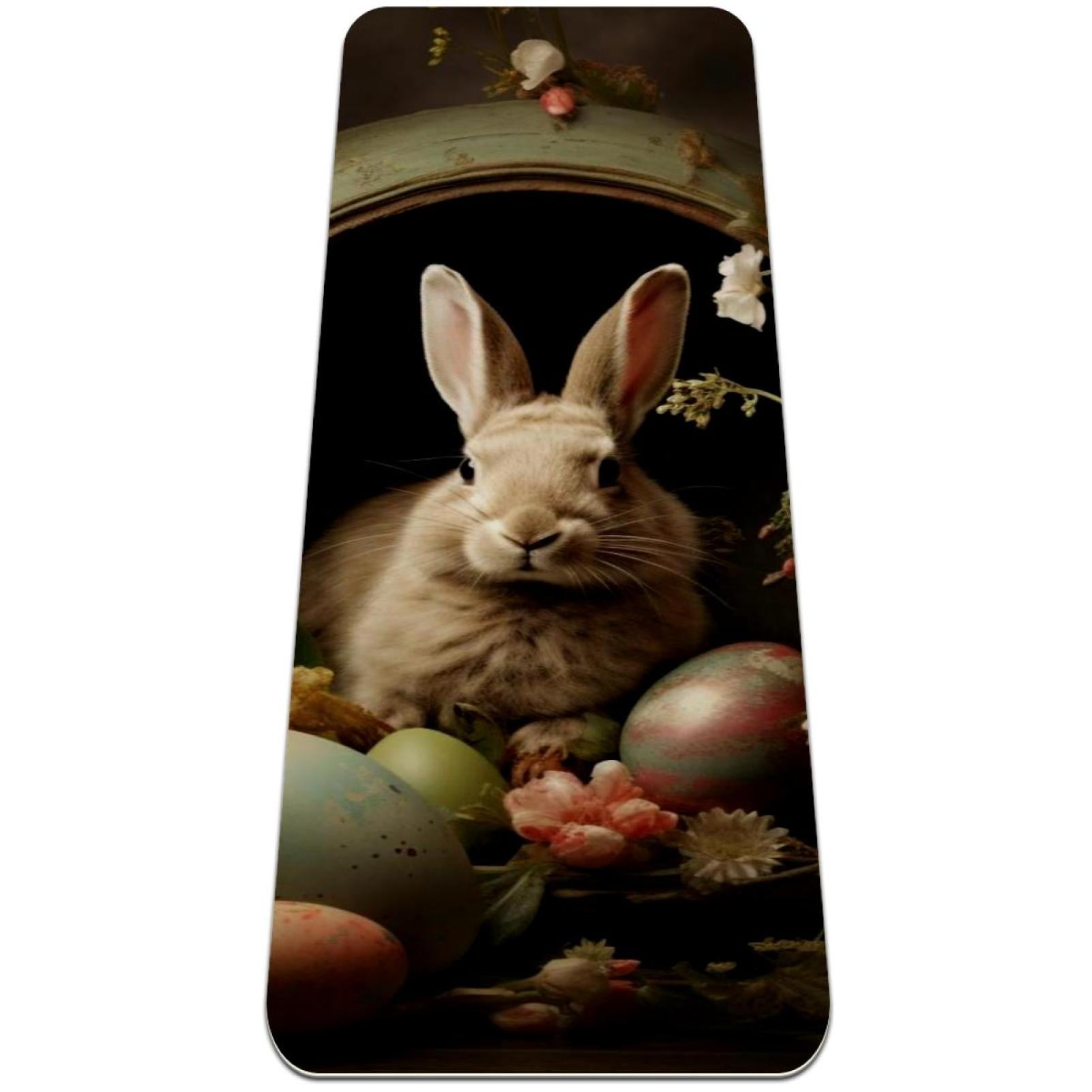 Easter TPE Yoga Mat - Exercise Mat for Yoga and Pilates, 200 Characters ...
