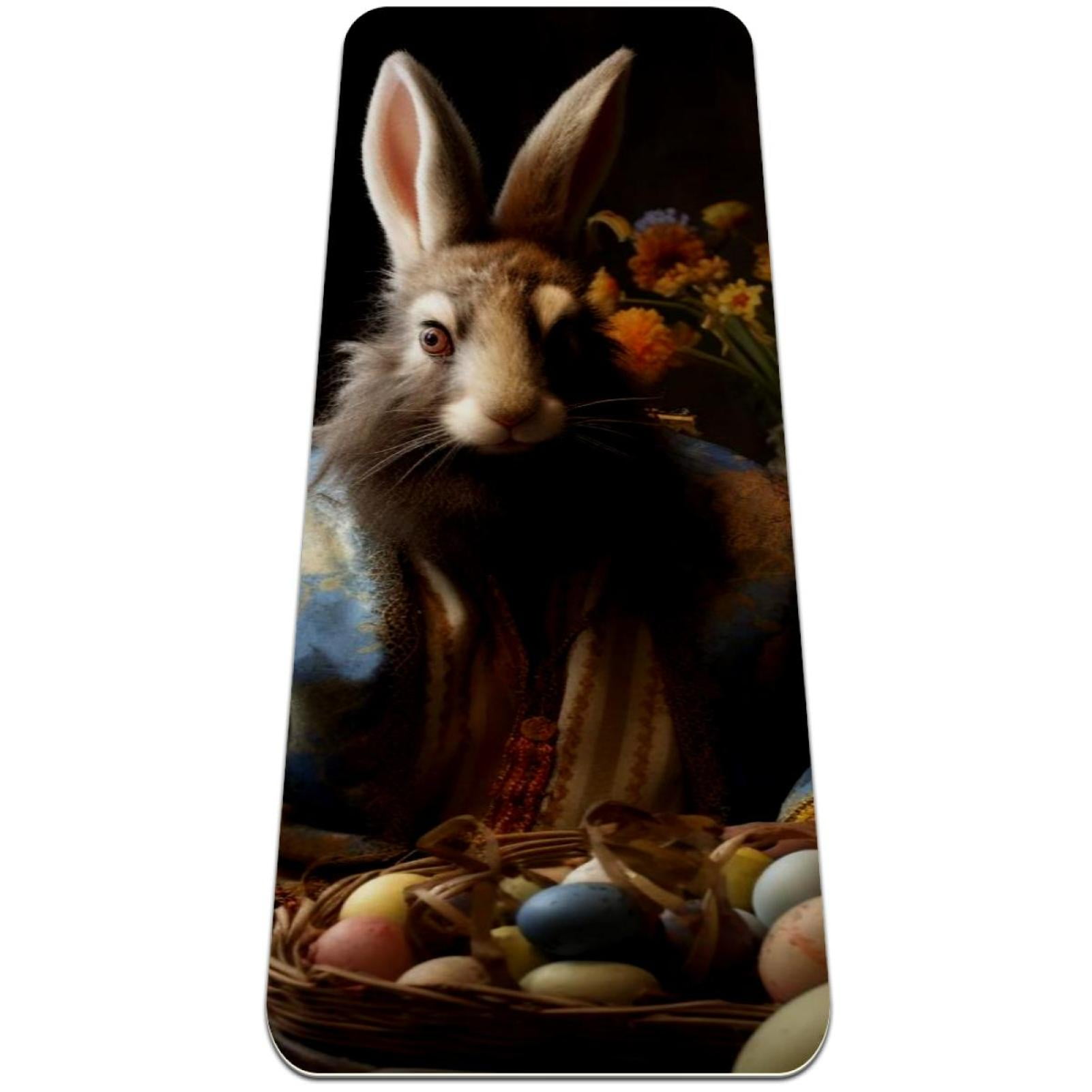Easter TPE Yoga Mat - Non Slip Workout Mat for Pilates, Fitness, and ...