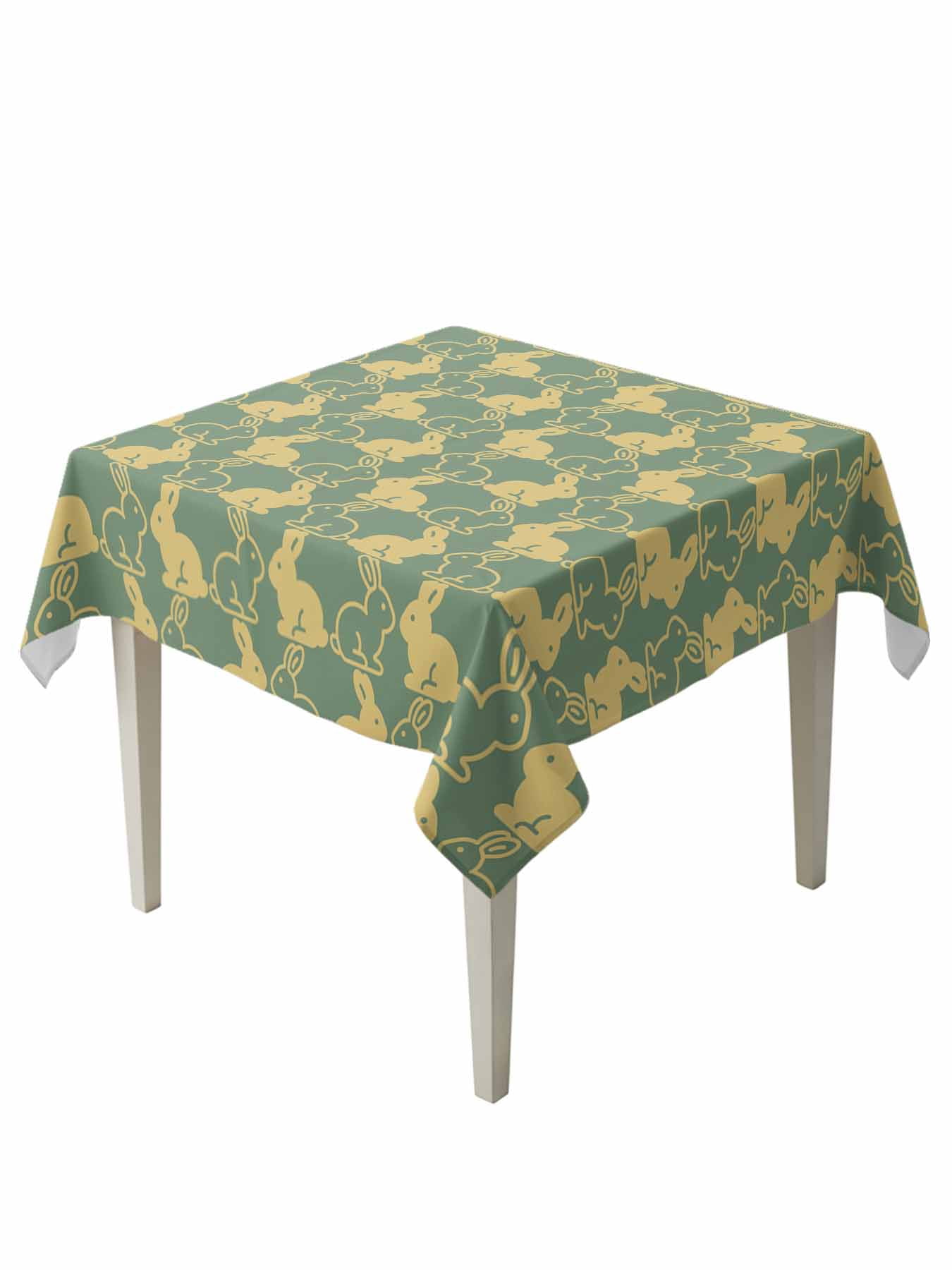 Easter Table Cloth, Waterproof Tablecloth for Square Tables, Cute ...