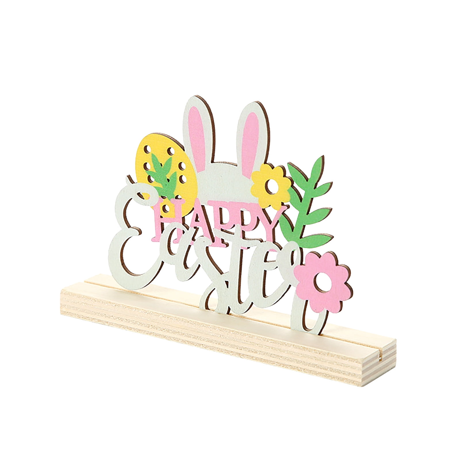 Easter Table Decor Wooden Signs Bunny Tiered Tray Decor Rustic Easter ...