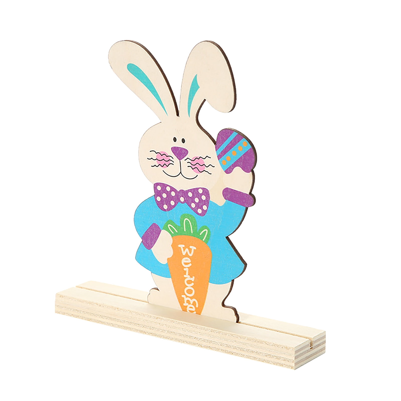 Easter Table Decor Wooden Signs Bunny Tiered Tray Decor Rustic Easter ...