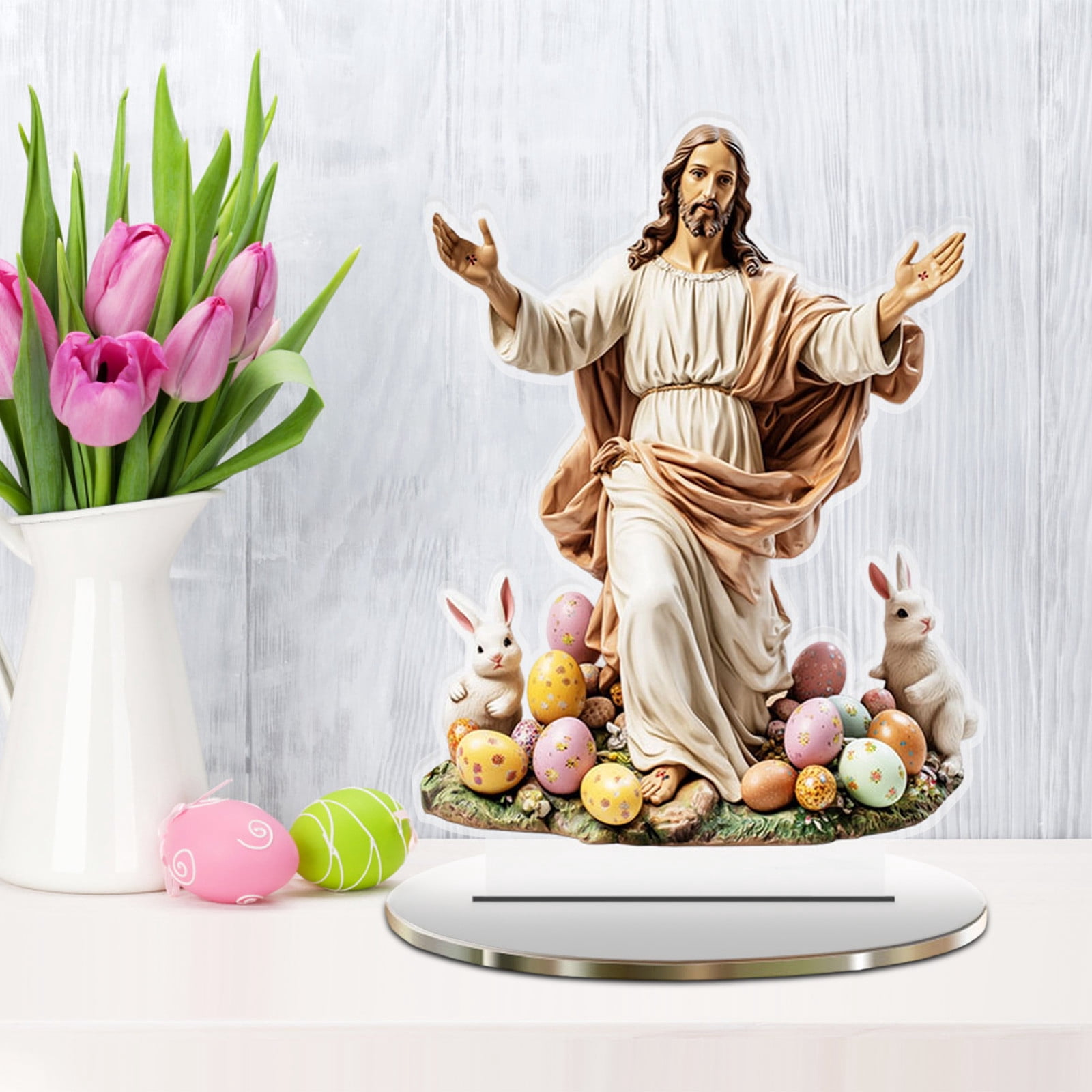 Easter Table Decoration 2D Visual Ornament for Home Living Room Bedroom ...