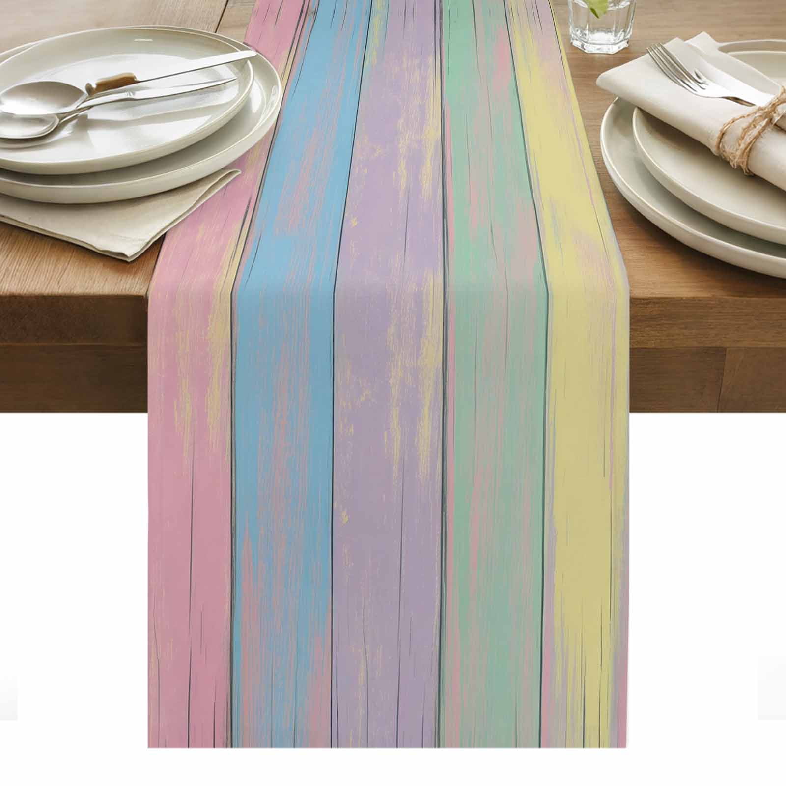 Easter Table Runner - 108 Inch Long, Kitchen Dining Table Runner ...