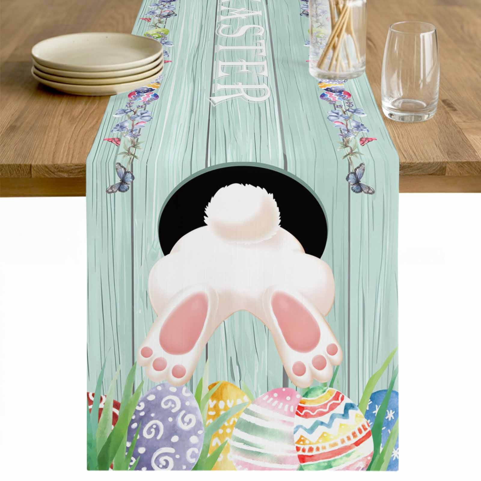 Easter Table Runner 70 Inches Long Farmhouse Dress Scarves, Turquoise ...
