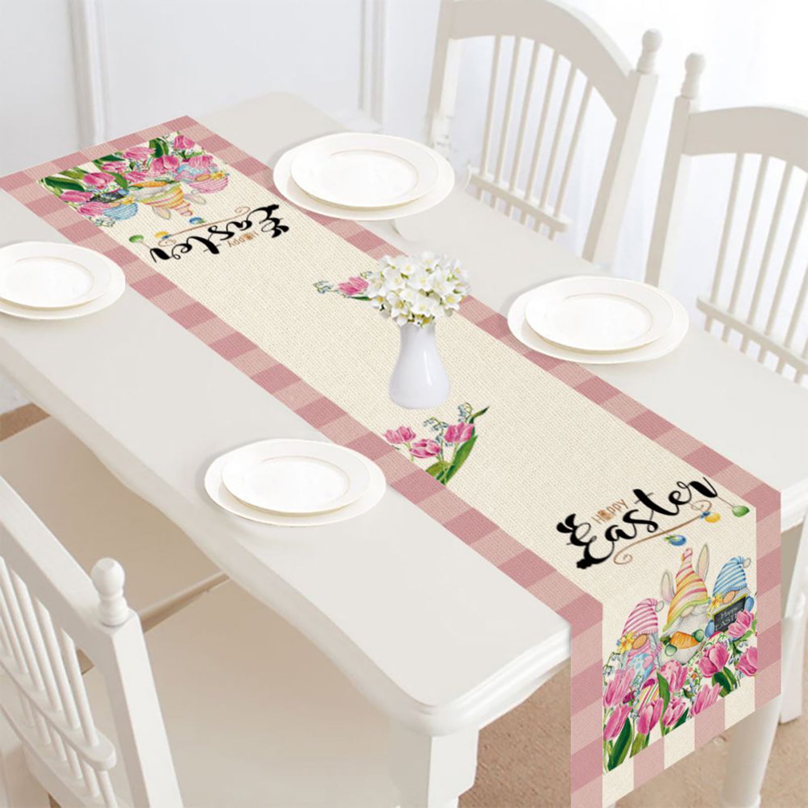 Easter Table Runner - Spring Coffee Dining Table Decor 13 X 72 Inch ...
