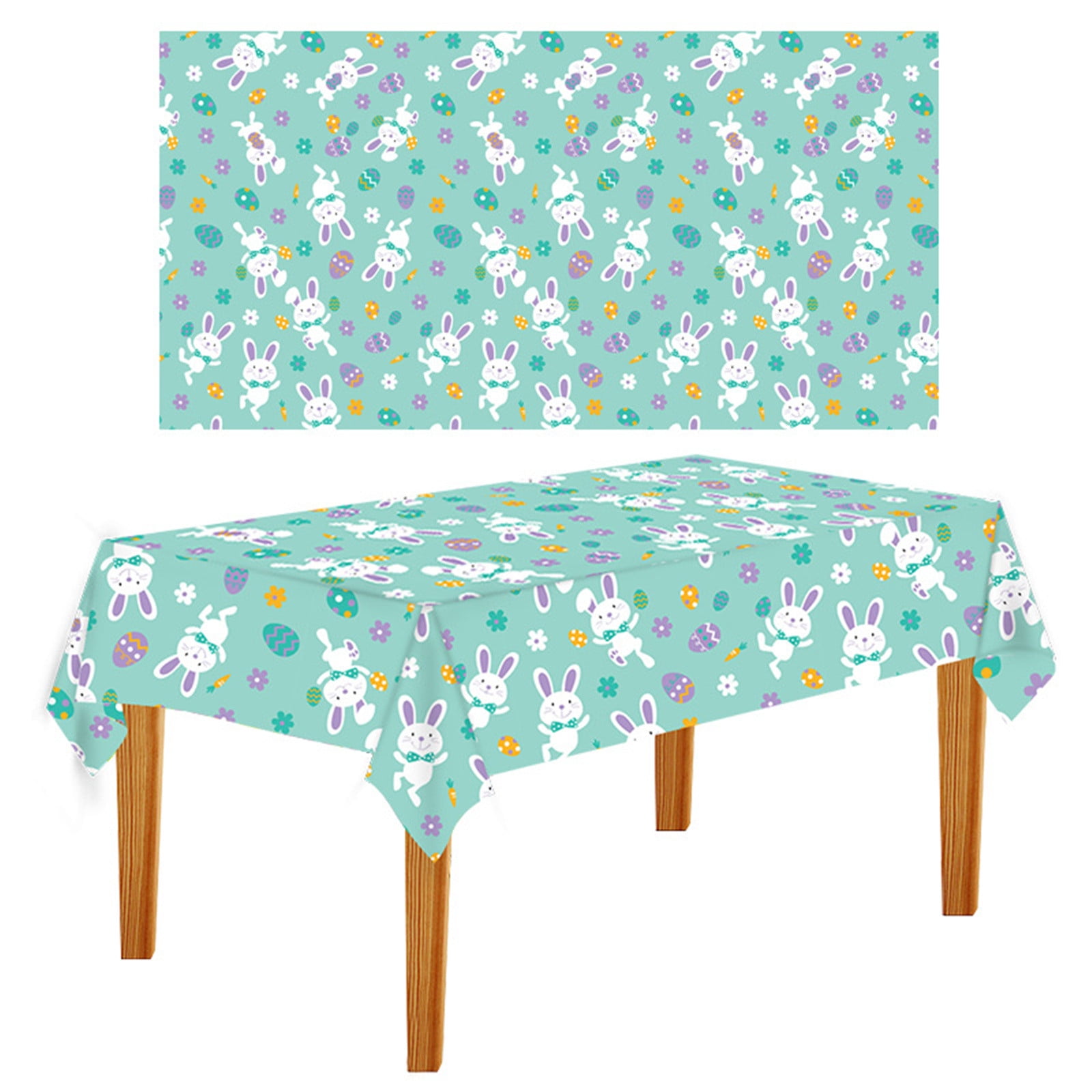 Easter Tablecloth, Easter Plastic Tablecloth Disposable Easter Egg ...