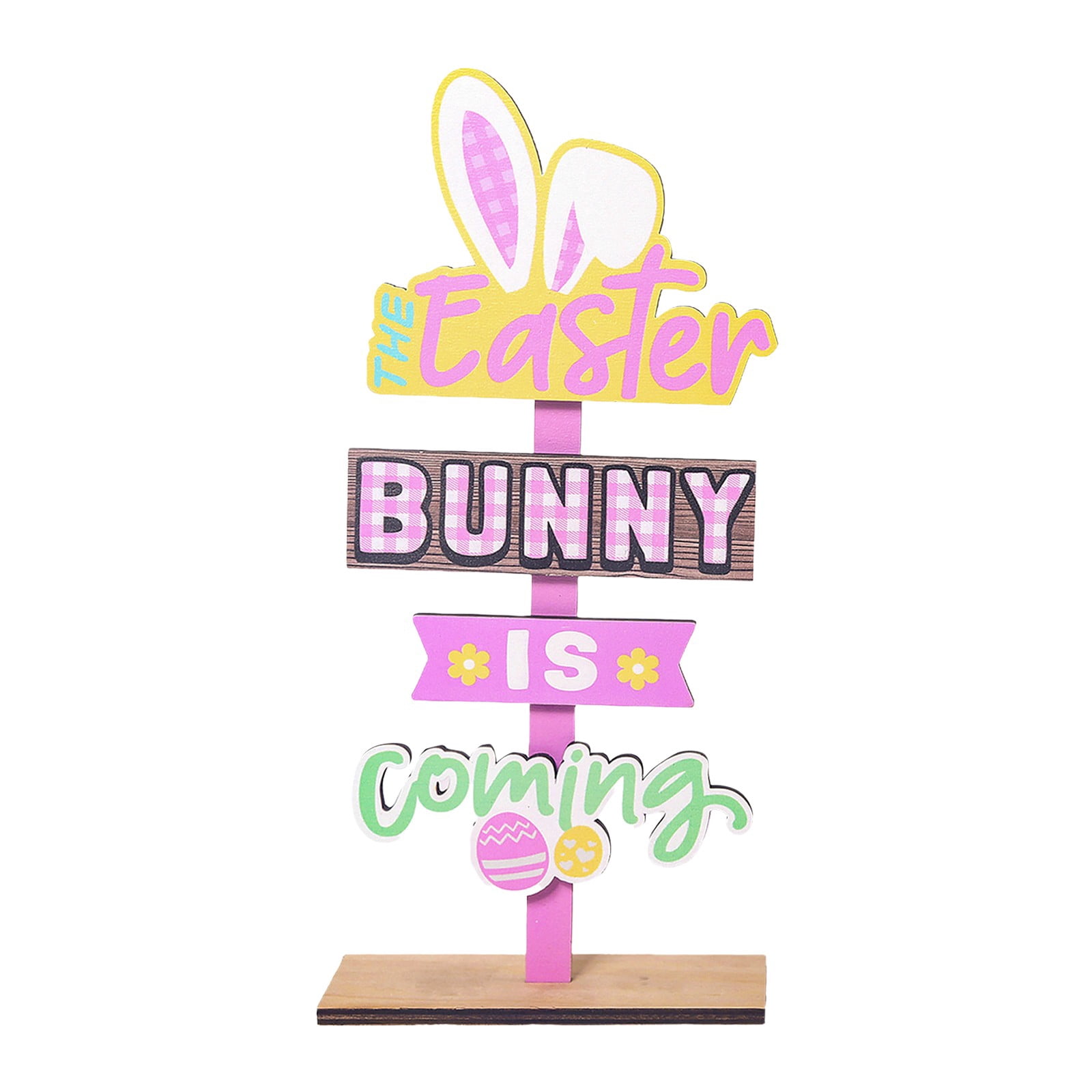 Easter Tabletop Centerpiece Easter Decoration Wooden Table Sign Home ...