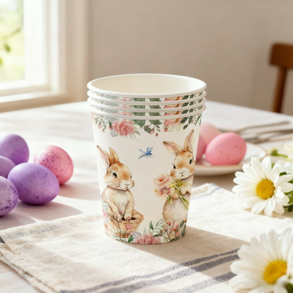 Easter Tableware Disposable Party Tableware for Holiday Dinner and Home ...