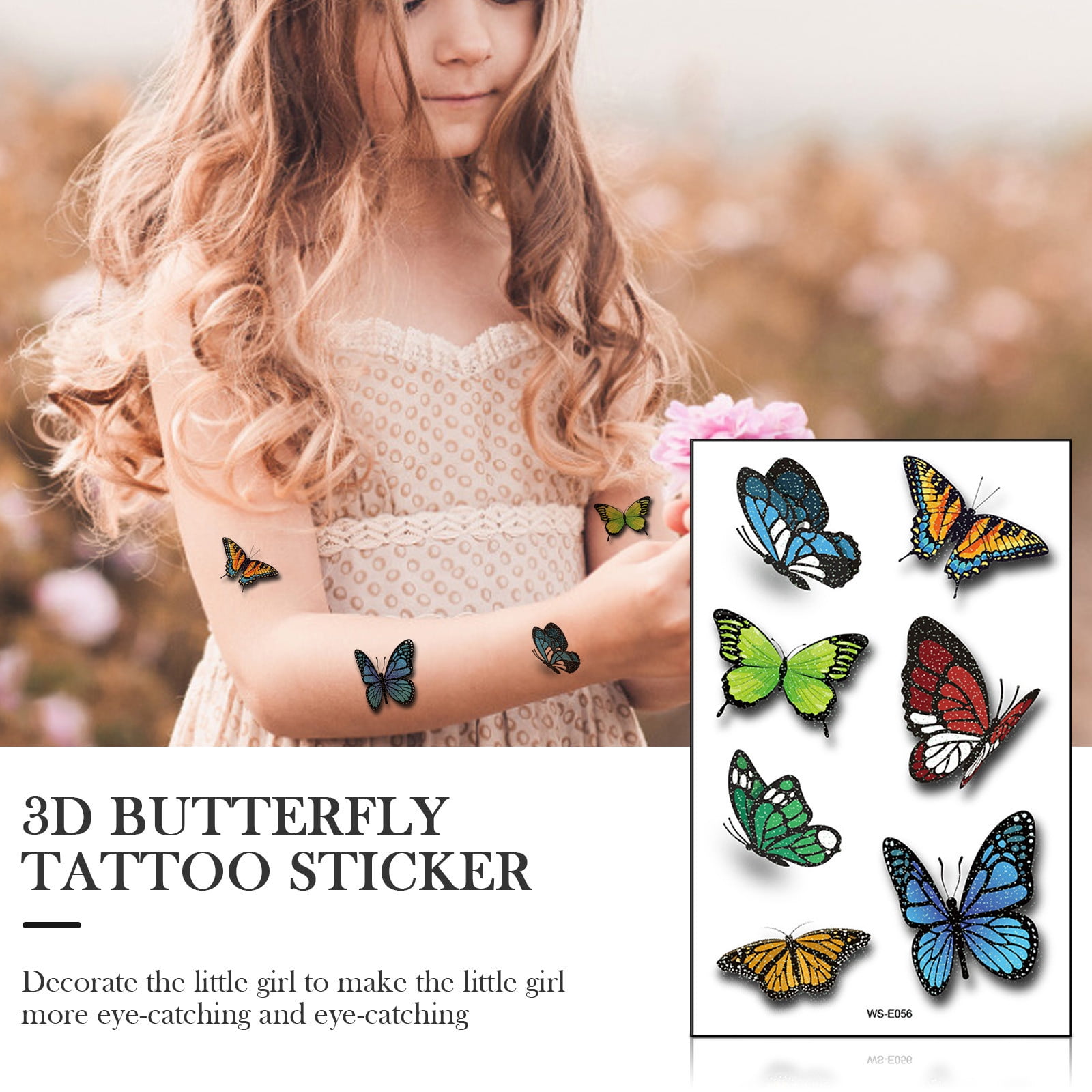 Easter Tattoo - Tattoos Flash Sale Butterfly Waterproof 3D Simulation ...