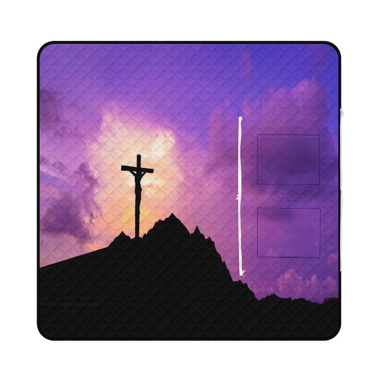 Easter, The Cross, Jesus, Faith Waterproof Beach Mat Folding Mattress Portable Lightweight ...