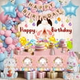Easter Themed Happy Birthday Party Decorations, Rabbit Egg Backdrop ...