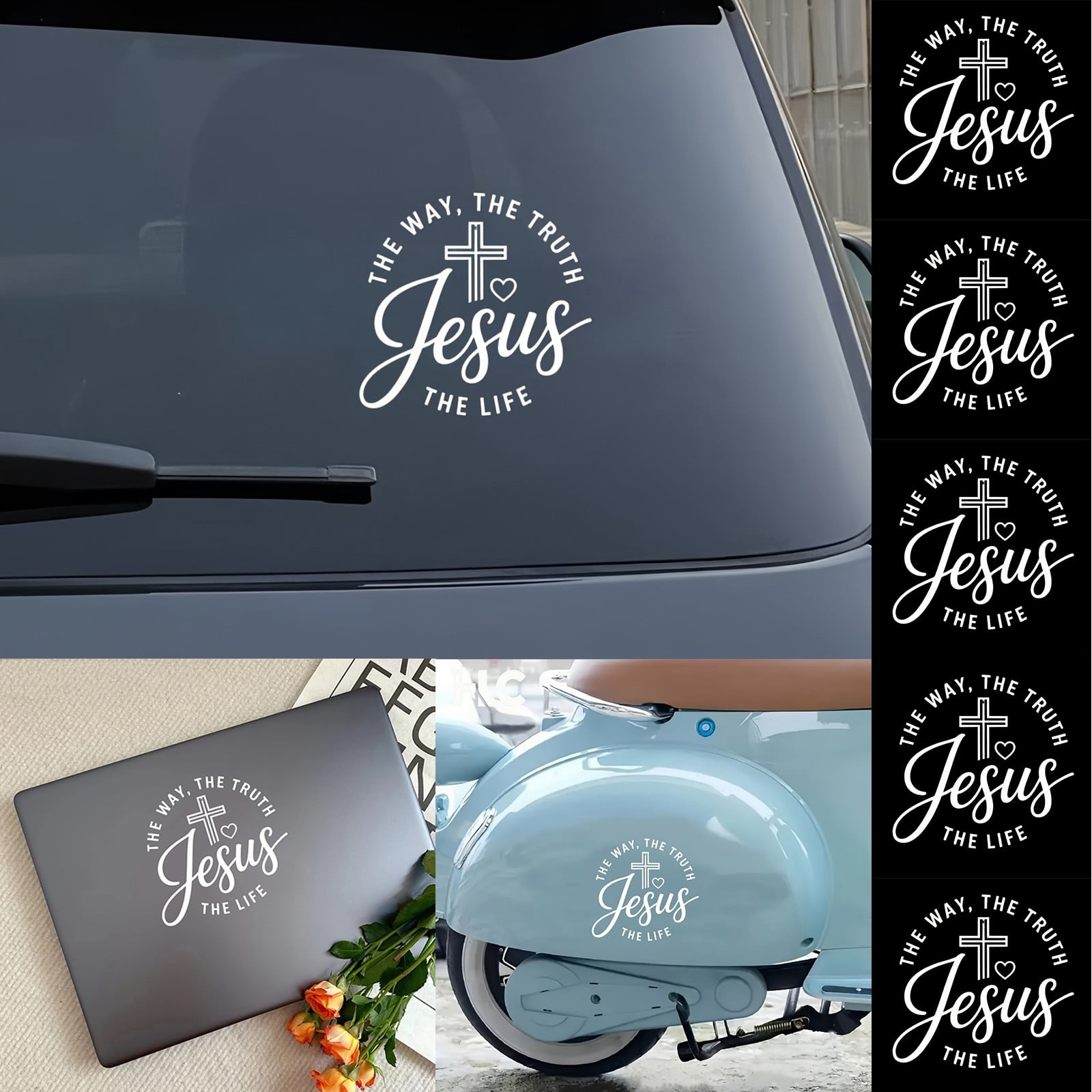 Easter Themed Religious Vinyl Decal Stickers for Car Window Laptop ...