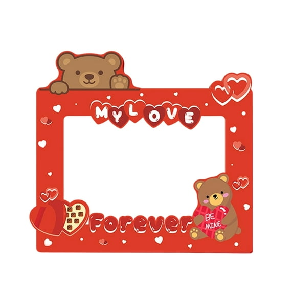 Easter Themed Wooden Photo Frame Cute Bunny Egg Happy Easter Decor ...