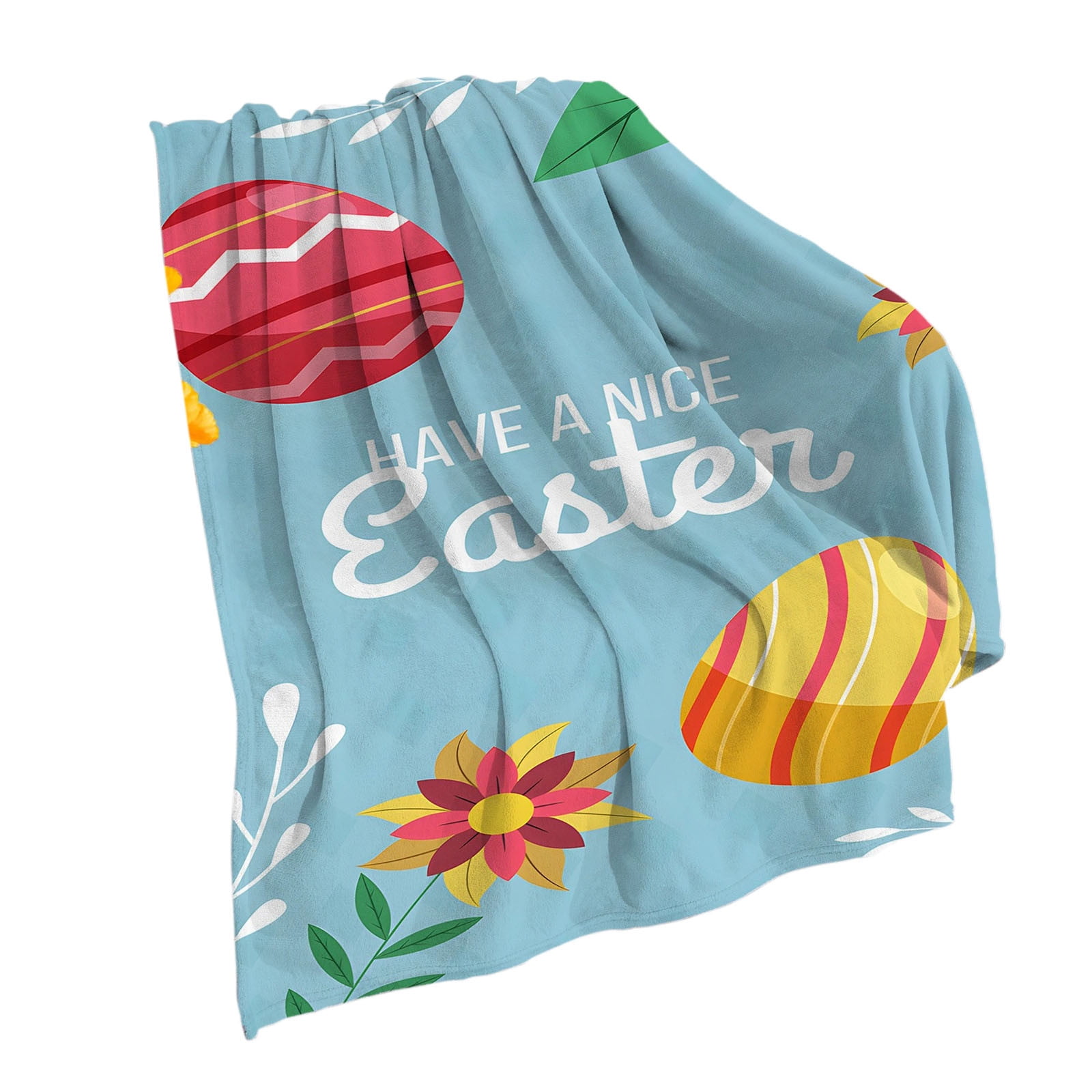 Easter Throw Blanket,28"x40" Super Soft Cozy Flannel Cute Bunny ...