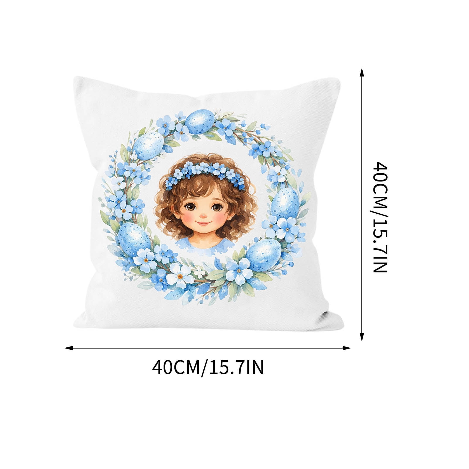 Easter Throw Pillow for Kids - Soft Plush Character Cushion with ...