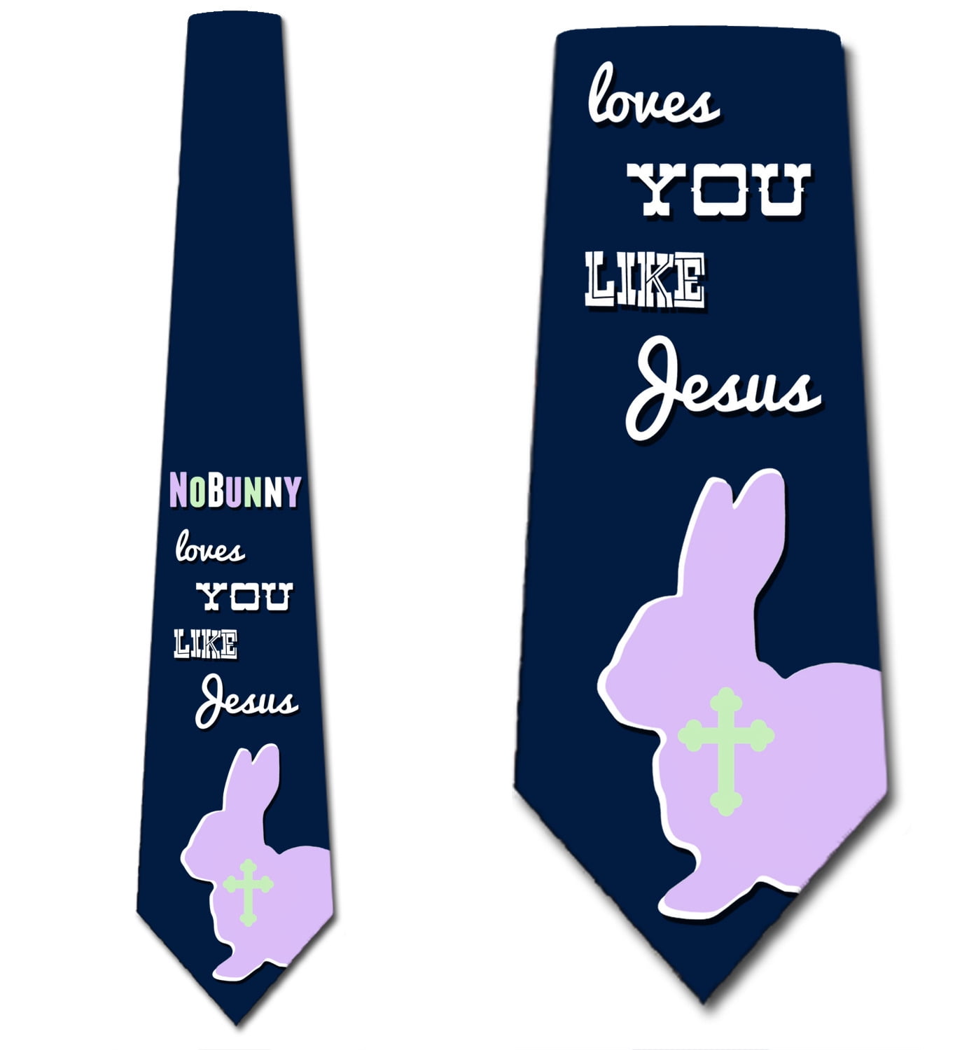 Easter Ties Mens Holiday Religious Necktie by Three Rooker - Walmart.com