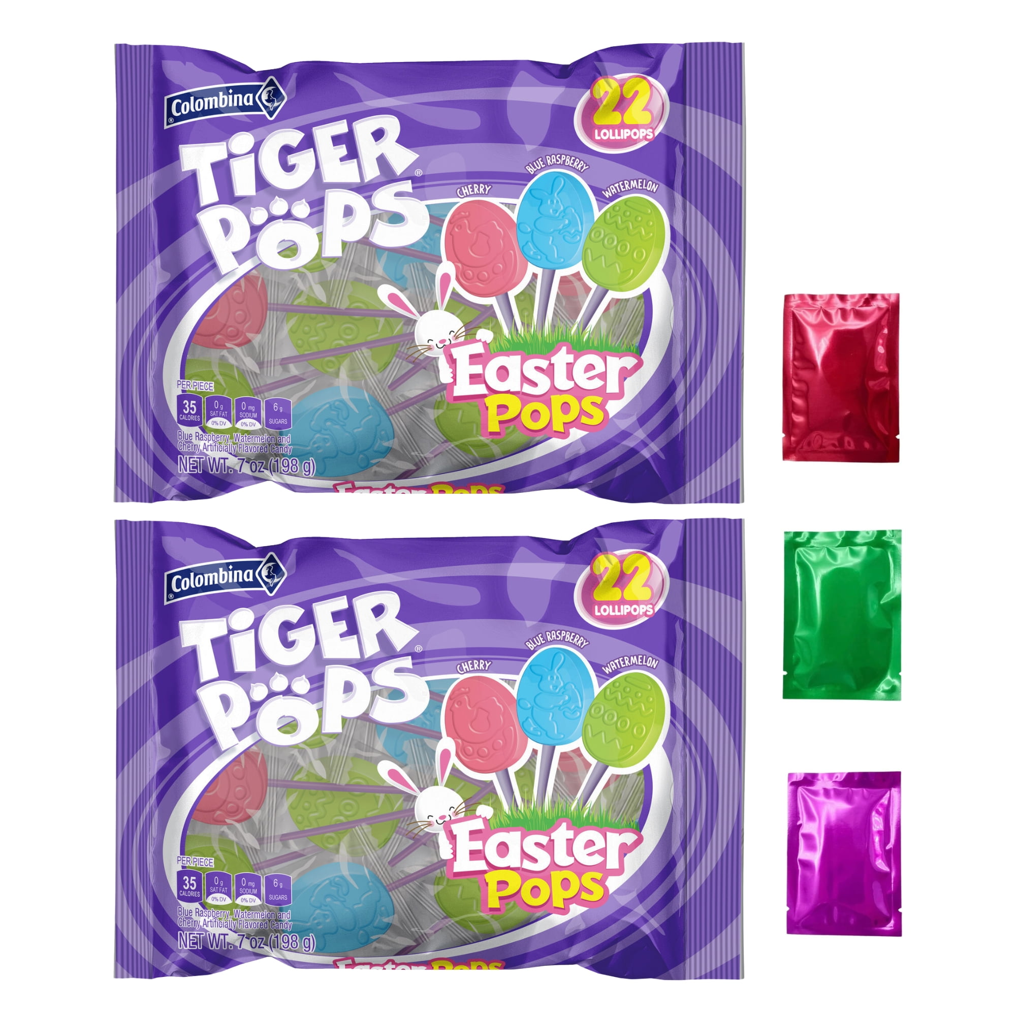 Easter Tiger Pops Candy, 22ct Individually Wrapped Lollipops Assorted ...
