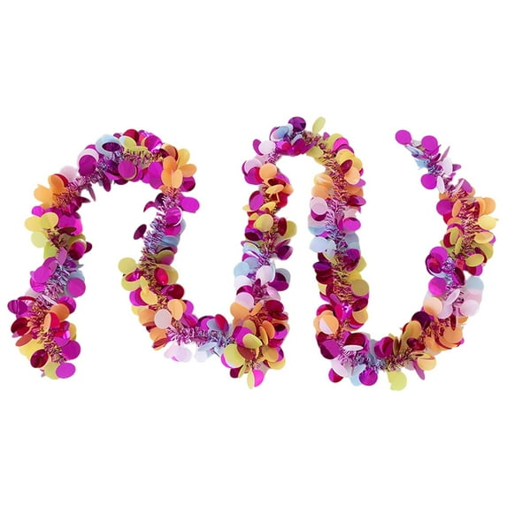 Easter Tinsel Garland with Colorful Decorations, Metallic Hanging ...