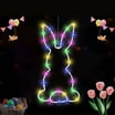 Northlight Battery Operated LED Lighted Easter Bunny Window Decoration ...