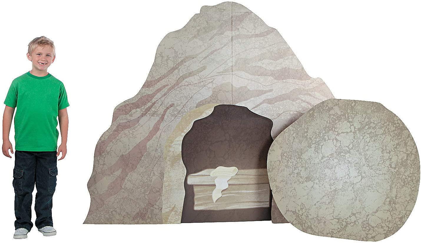 Easter Tomb with Rock Roll Away Cardboard Stand Up Party Decorations ...