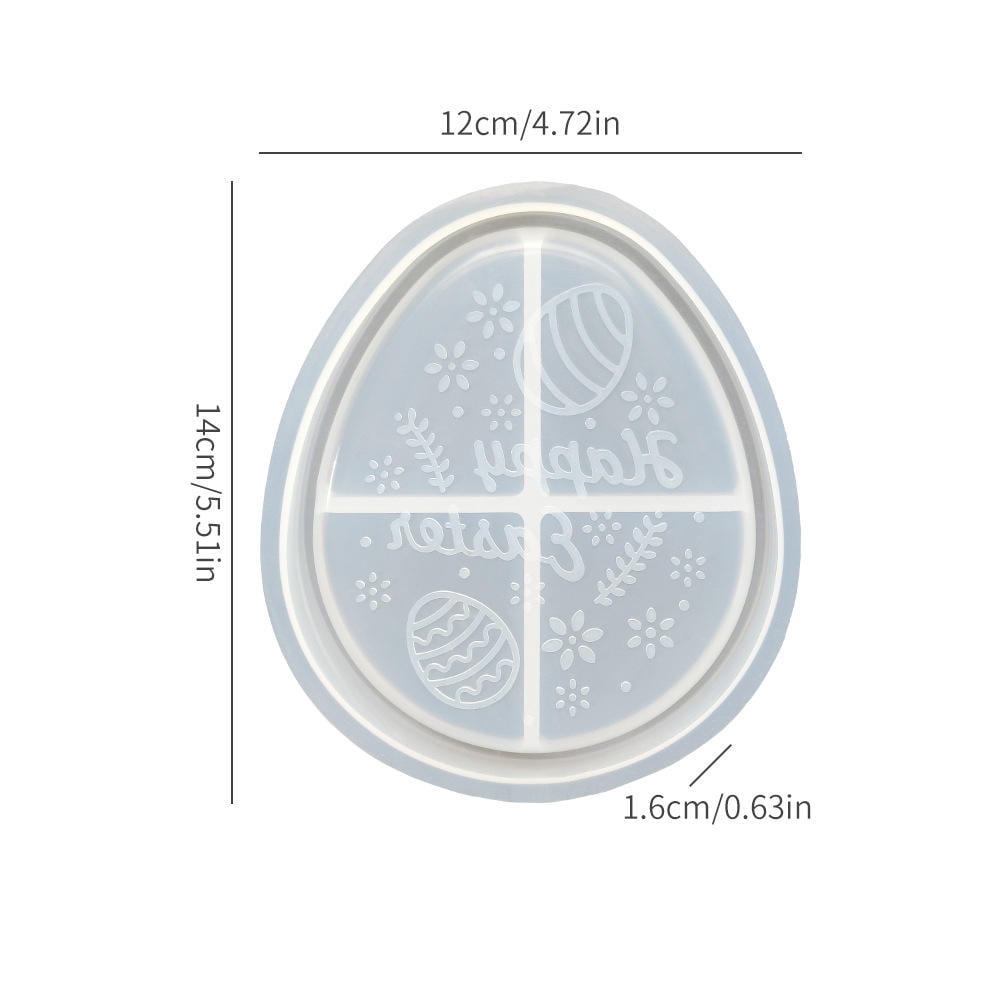 Easter Tray Resin Casting Mold DIY Holiday Decor Rabbit Easter Egg ...