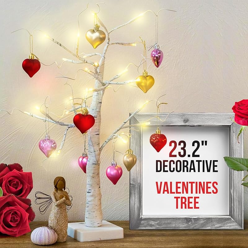 Easter Tree Lighted Birch Tree with Led Lights | USB/Battery Operated ...