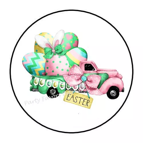 Easter Truck Sticker Party Favors Sticker Envelope Seals Labels ...
