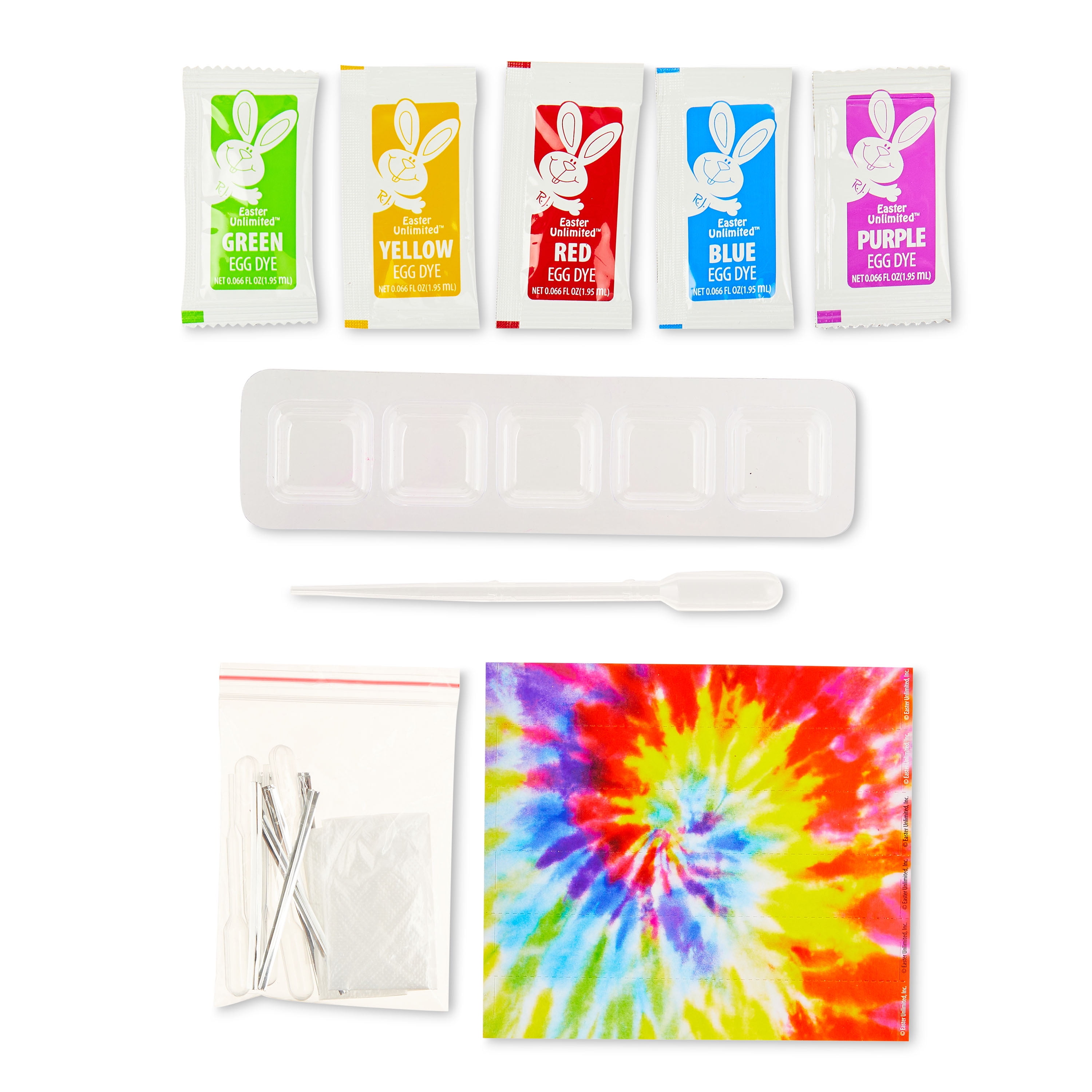 Easter Unlimited Easter Multi-Color Tie Dye Egg Decorating Kit ...