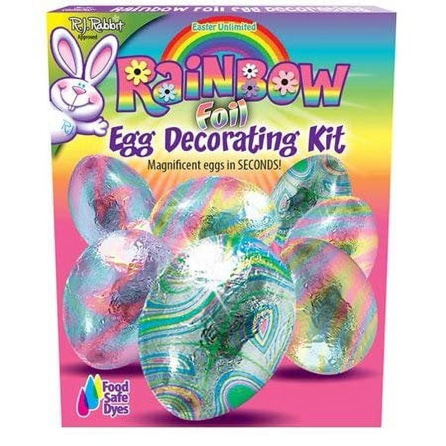Easter Unlimited Rainbow Foil Colorful Shiny Eggs 24pc Egg Decorating ...