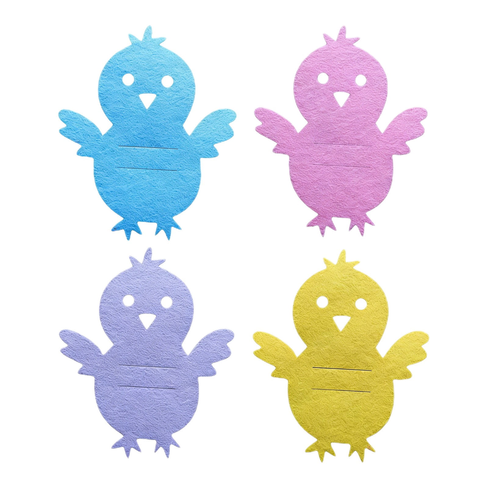 Easter Utensil Holder Assorted Chicken Cutlery Bags Multicolor ...