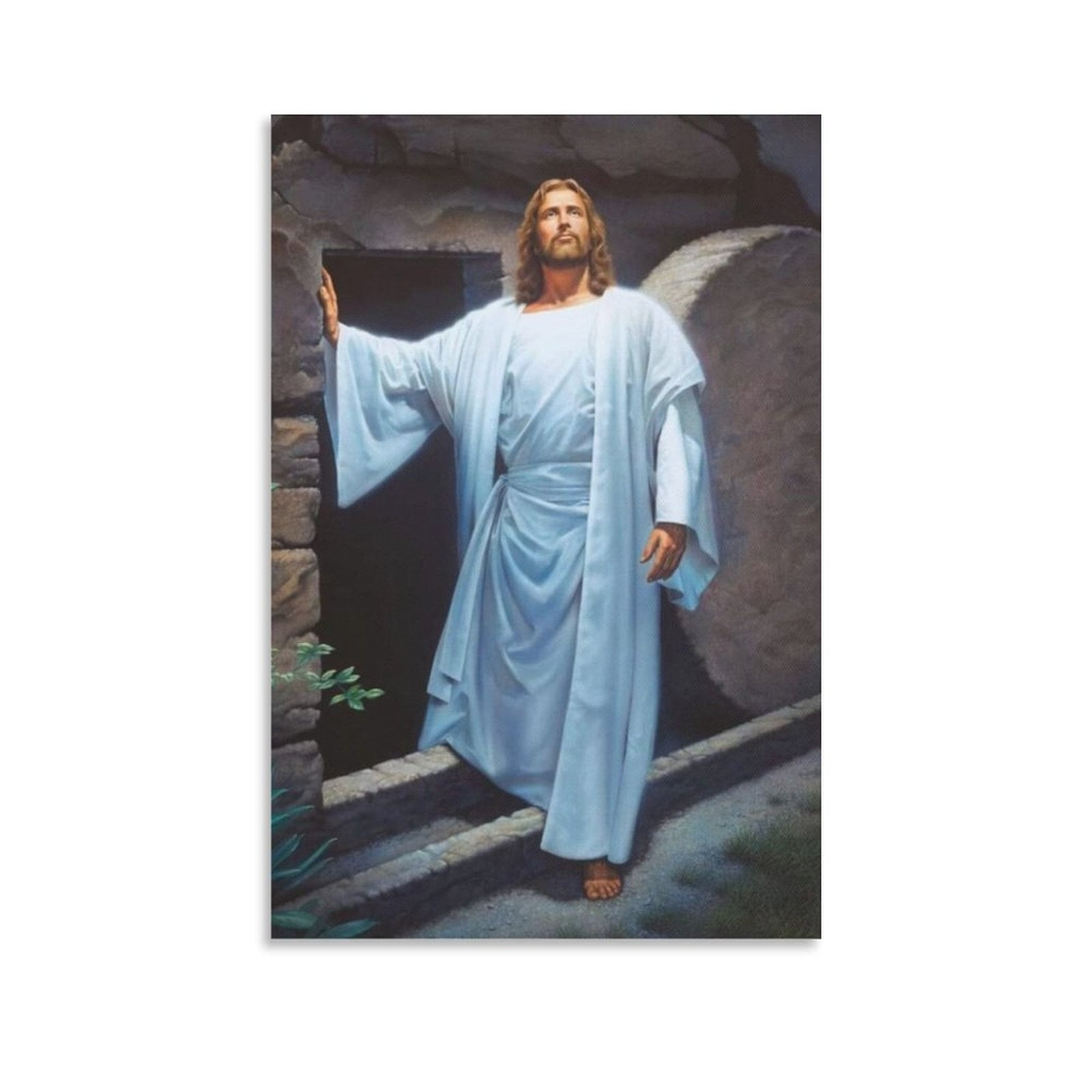 Easter Wall Art Jesus Walks Out of The Tomb Poster Empty Tomb Art ...