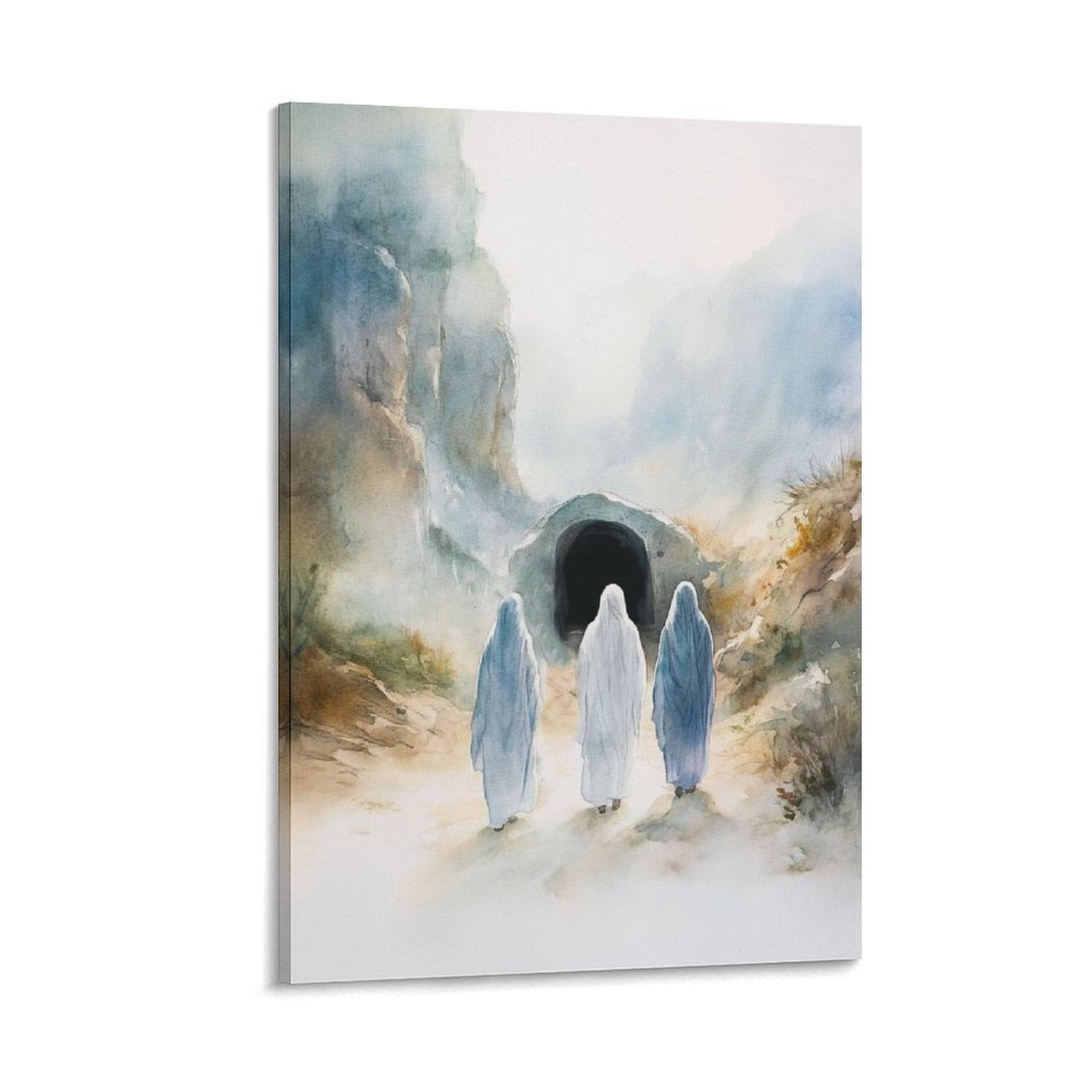 Easter Wall Art Three Marys at The Tomb of Jesus Christ Watercolor ...