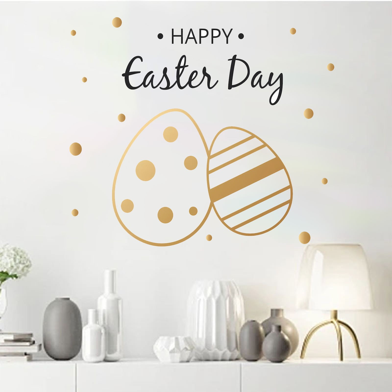 Easter Wall Stickers Easter Bunny Decals for Wall Decroation Easter ...