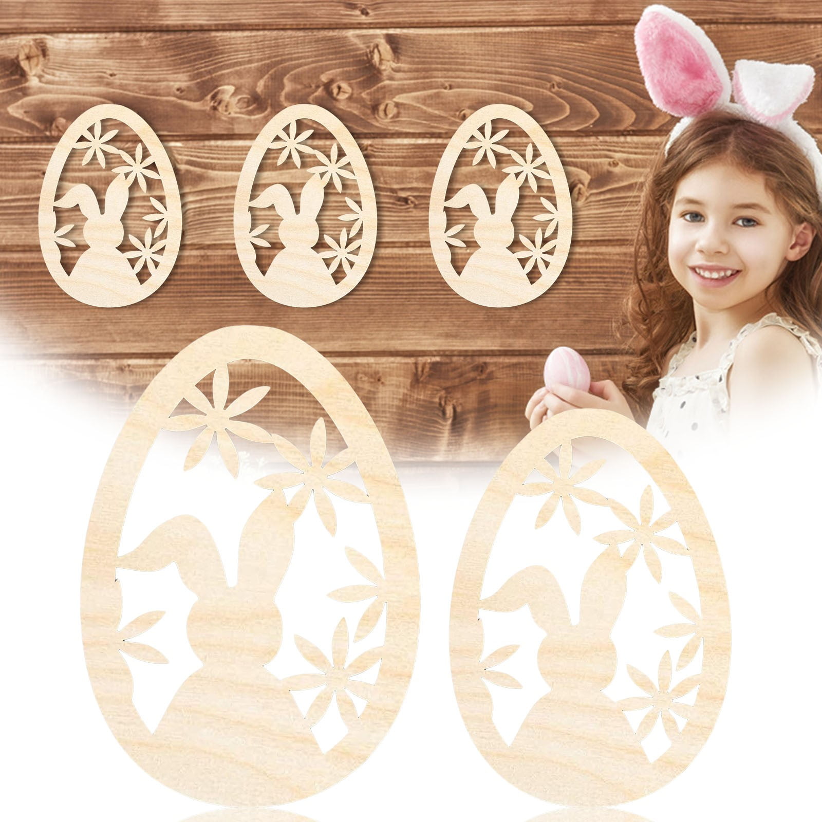 Easter Wall hanging Easter En Craft Sign En Bunny Unfinished Wood Chip ...