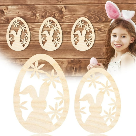 Easter Wall hanging Easter En Craft Sign En Bunny Unfinished Wood Chip ...