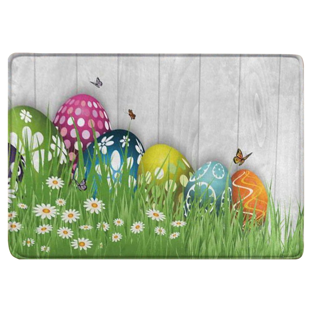 Easter Welcome Doormat Easter Bunny Gnome Indoor Outdoor Home Front ...