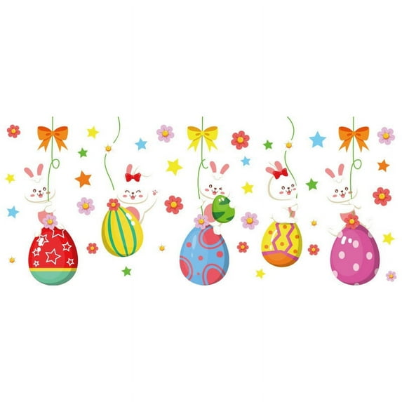 Easter Window Clings 9 Sheets Happy Easter Decorations For Kids Spring ...