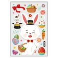 Easter Window Clings Cute Bunny Window Stickers Radish Eggs Butterfly ...