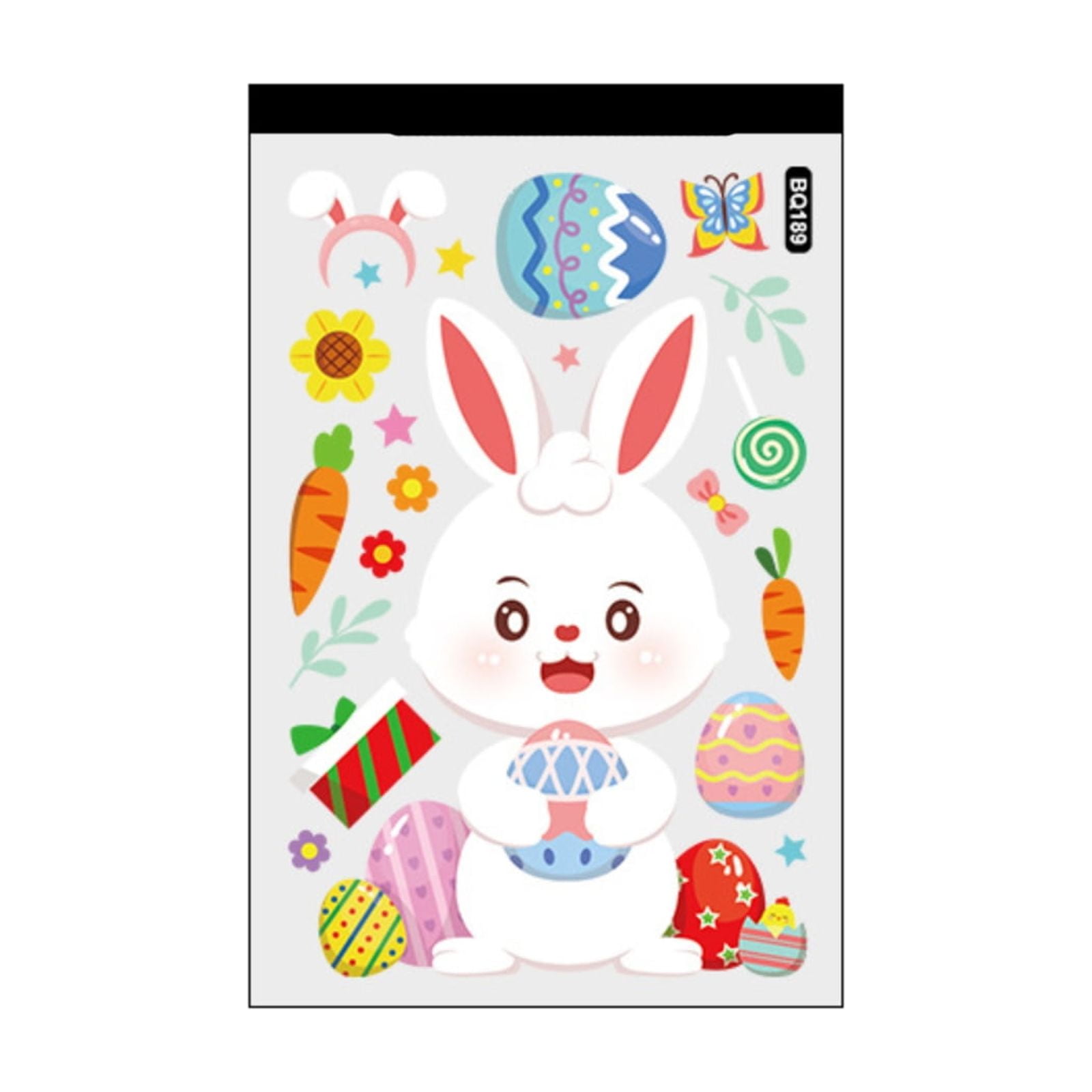 Easter Window Clings Easter Eggs Window Stickers Reusable Spring Easter ...