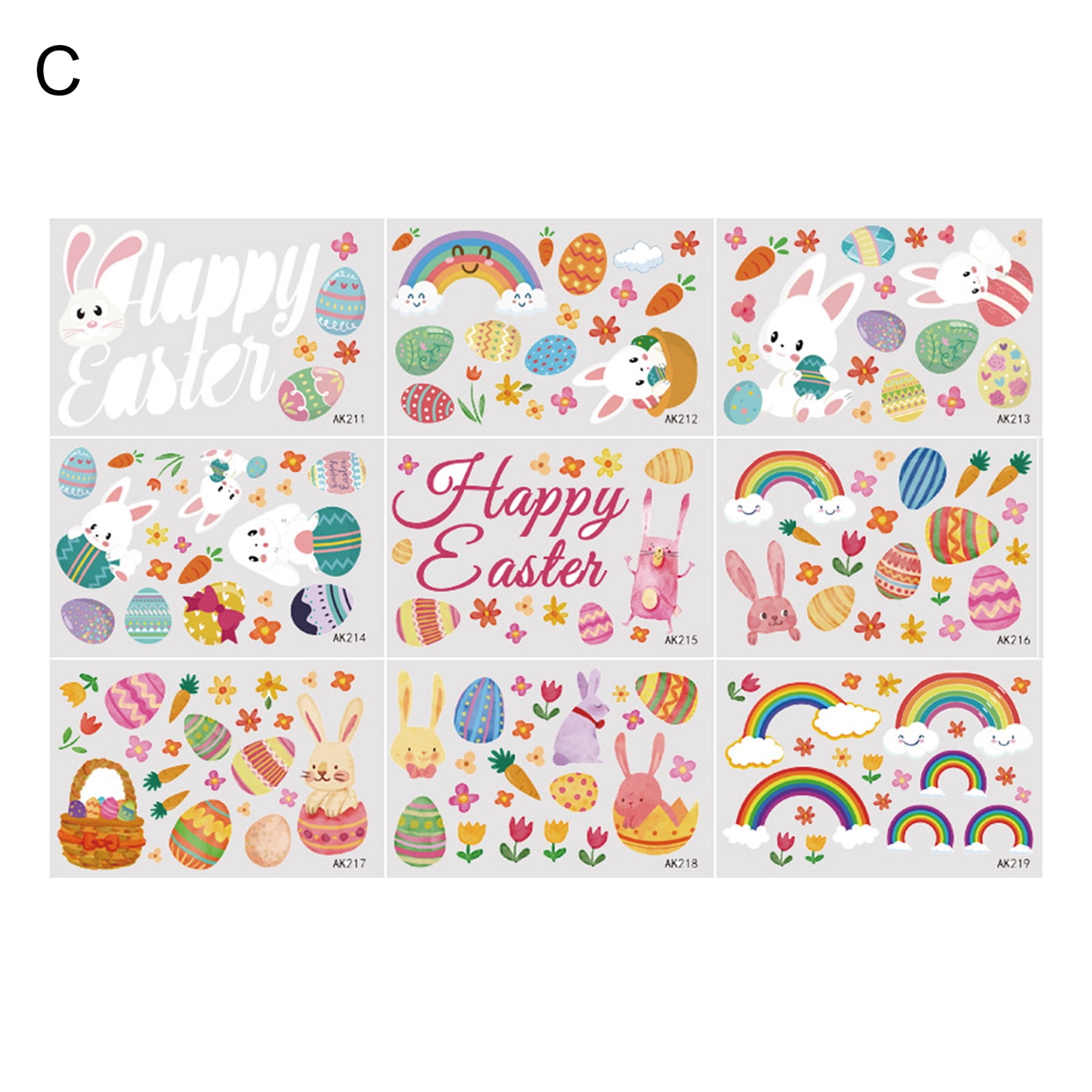 Easter Window Clings,Easter Window Sticker,Easter Window Decals, Easter ...